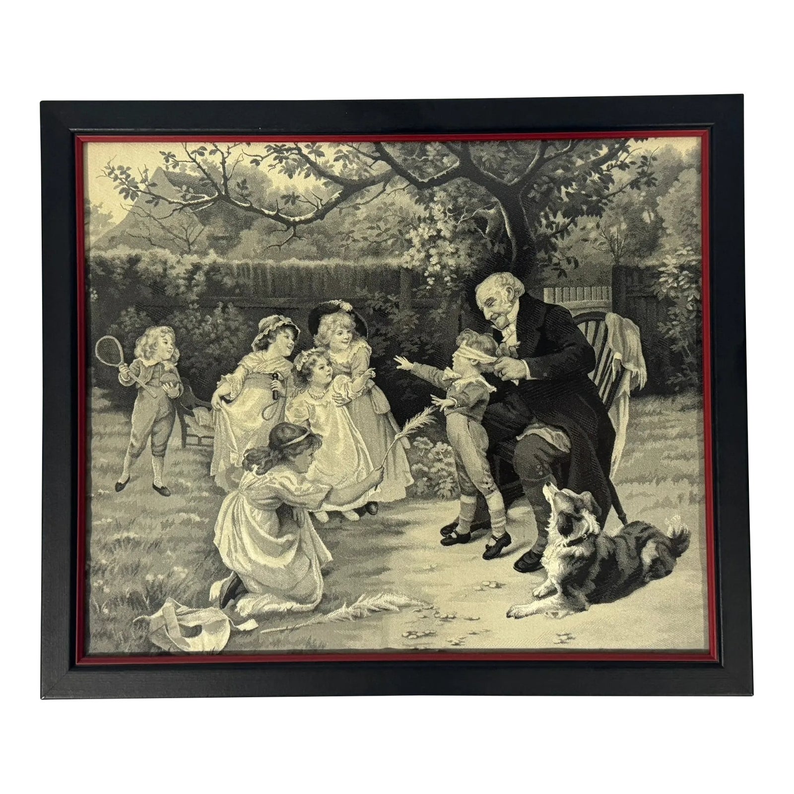 Early 20th Century Large Silk Stevengraph | Chairish