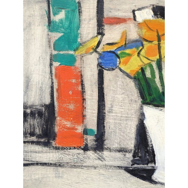 1964 Mid-Century Modern "The Bouquet" Vintage Swedish Semi-Abstract ...