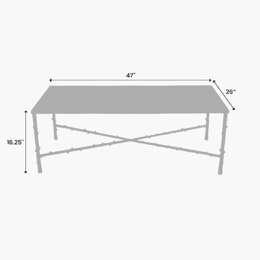 Glostrup Rectangular Accent Coffee Table with Mirrored Top | Chairish
