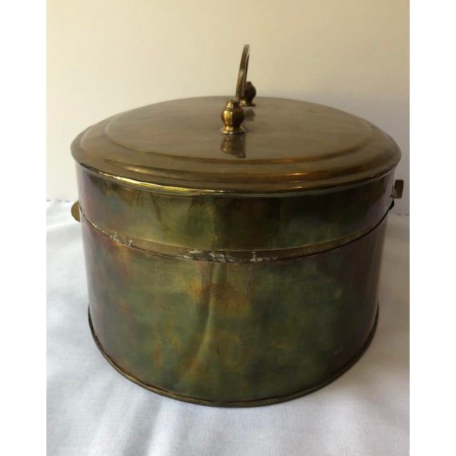 Vintage Large Oval Brass Box | Chairish