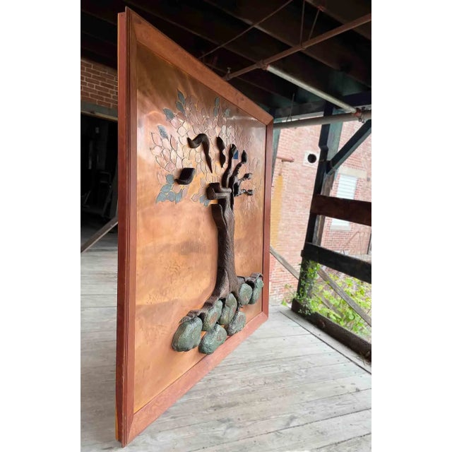 Mid Century Tree of Life Sculptural Wall Relief | Chairish