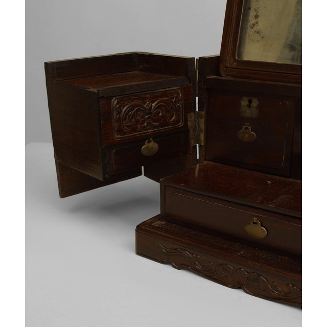 Asian Korean Campaign Style Rosewood Box | Chairish
