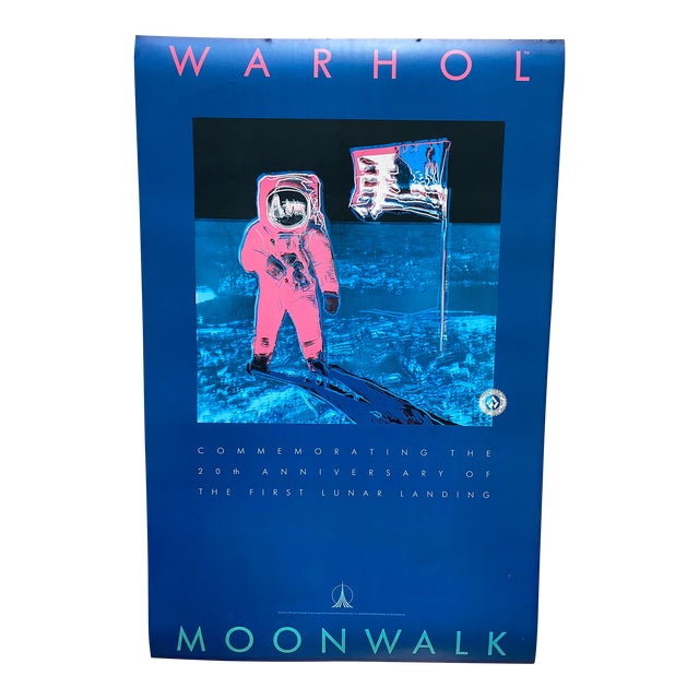 1989 Andy Warhol Estate "Moonwalk -1987" Original VIntage Pop Art ...
