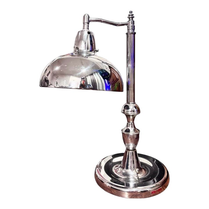Vintage Art Deco Chrome Jeweler’s Lamp by Apollo Electric Co., Chicago ...