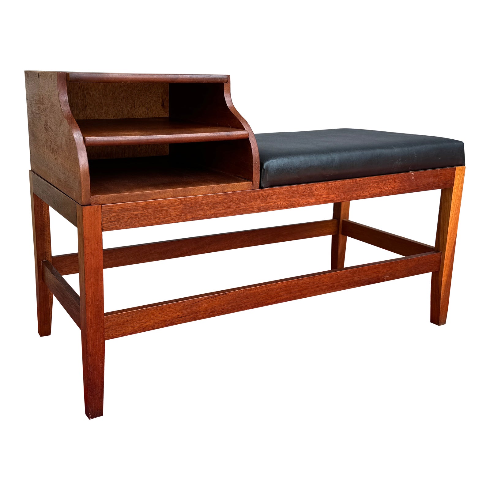 1970s Vintage Telephone Bench | Chairish