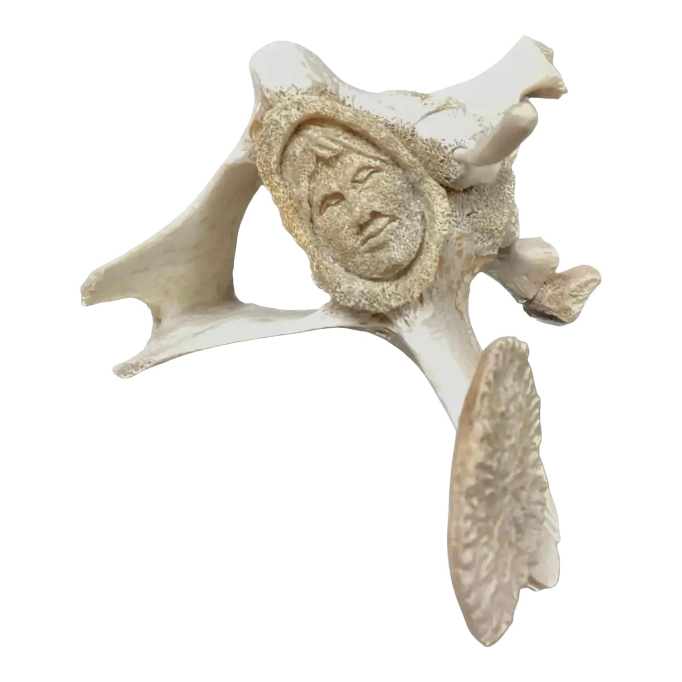 Inuit Fossilized Whale Bone Sculpture #12 | Chairish