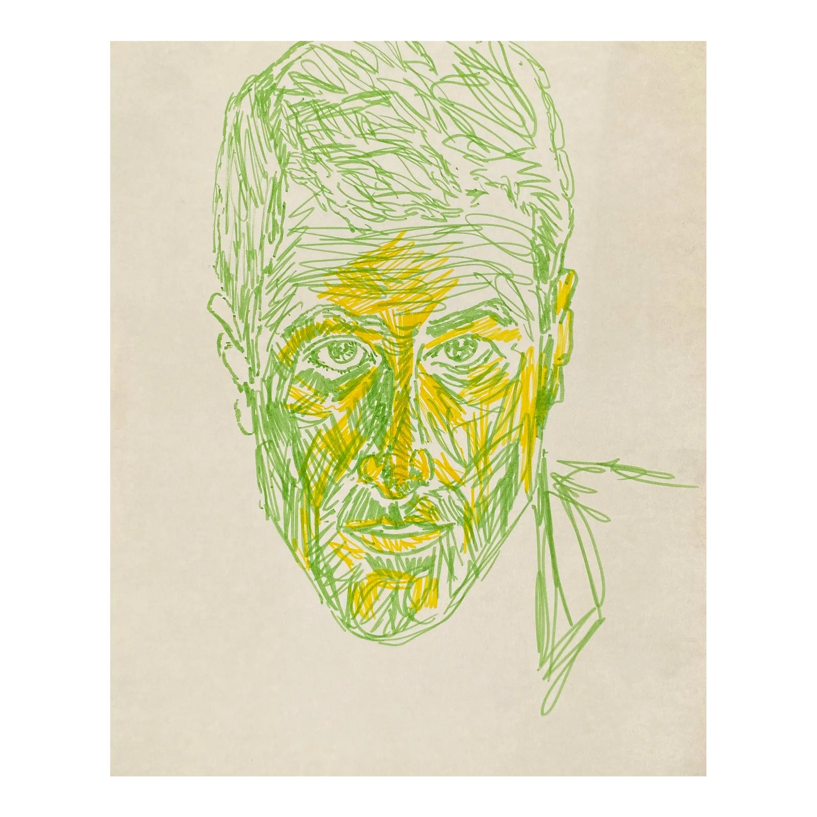 1960s Larry Connatser Self Portrait | Chairish