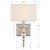 Clover 1 Light Brushed Nickel Wall Mount | Chairish