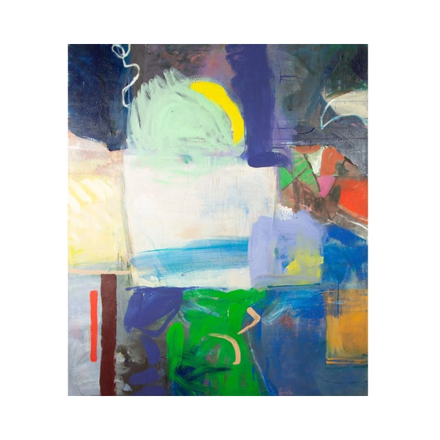 Oil on Canvas Abstract Painting by Zanne Hochberg | Chairish