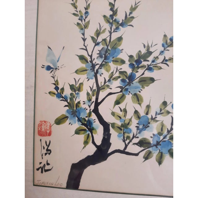 Vintage Pair Famed Johnson Lee Signed Watercolor | Chairish