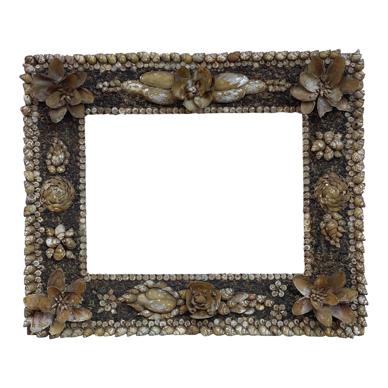 1960s Shellwork Frame | Chairish
