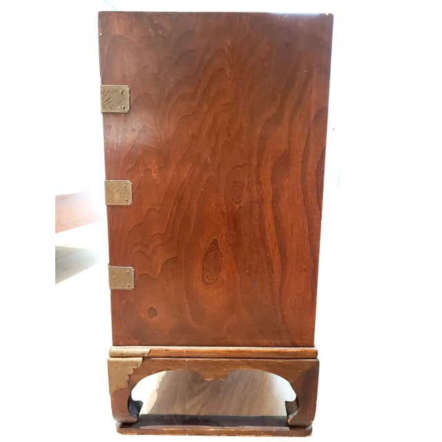 Vintage Korean Storage Bedside Chest | Chairish