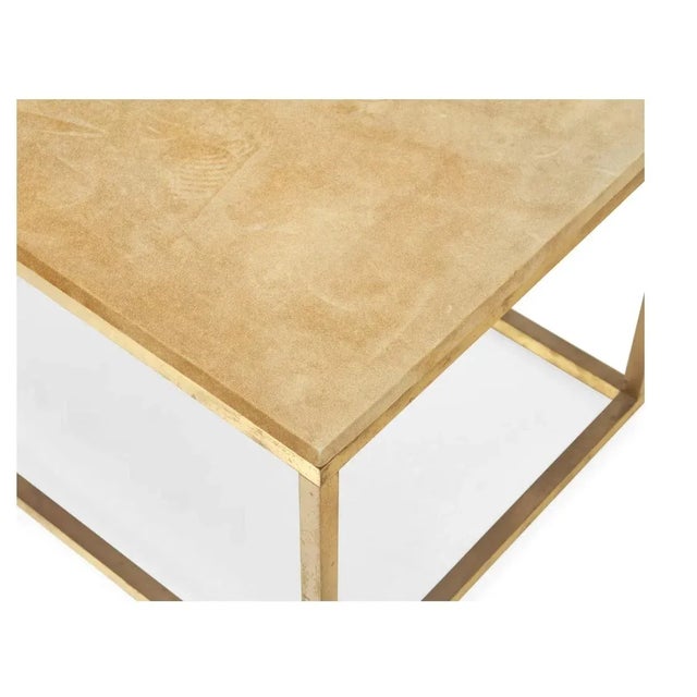 Pair of Midcentury Modern Suede Side Tables | Chairish