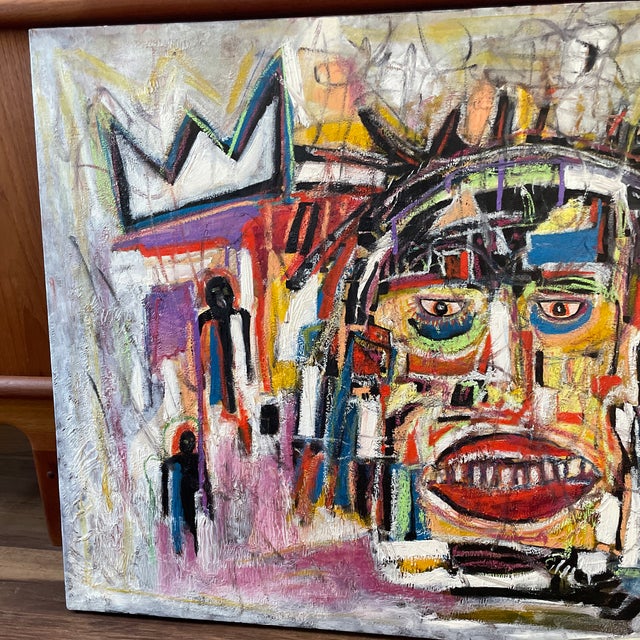 Large Listed John Schwab Original Oil Abstract Painting Cubism MCM ...