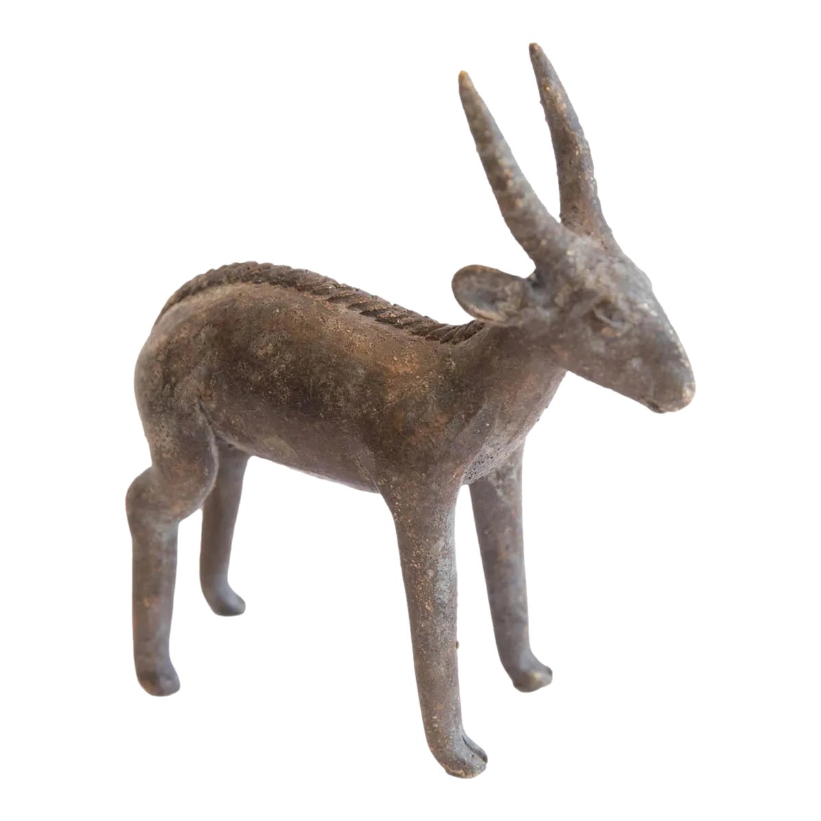 Vintage African Antelope Sculpture | Chairish