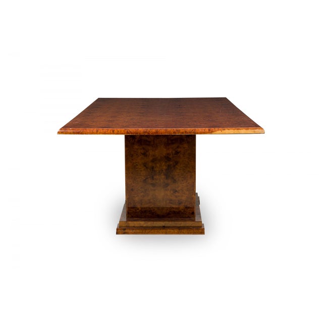 Karl Springer American Mid-Century Modern Burl Wood Dining Table | Chairish