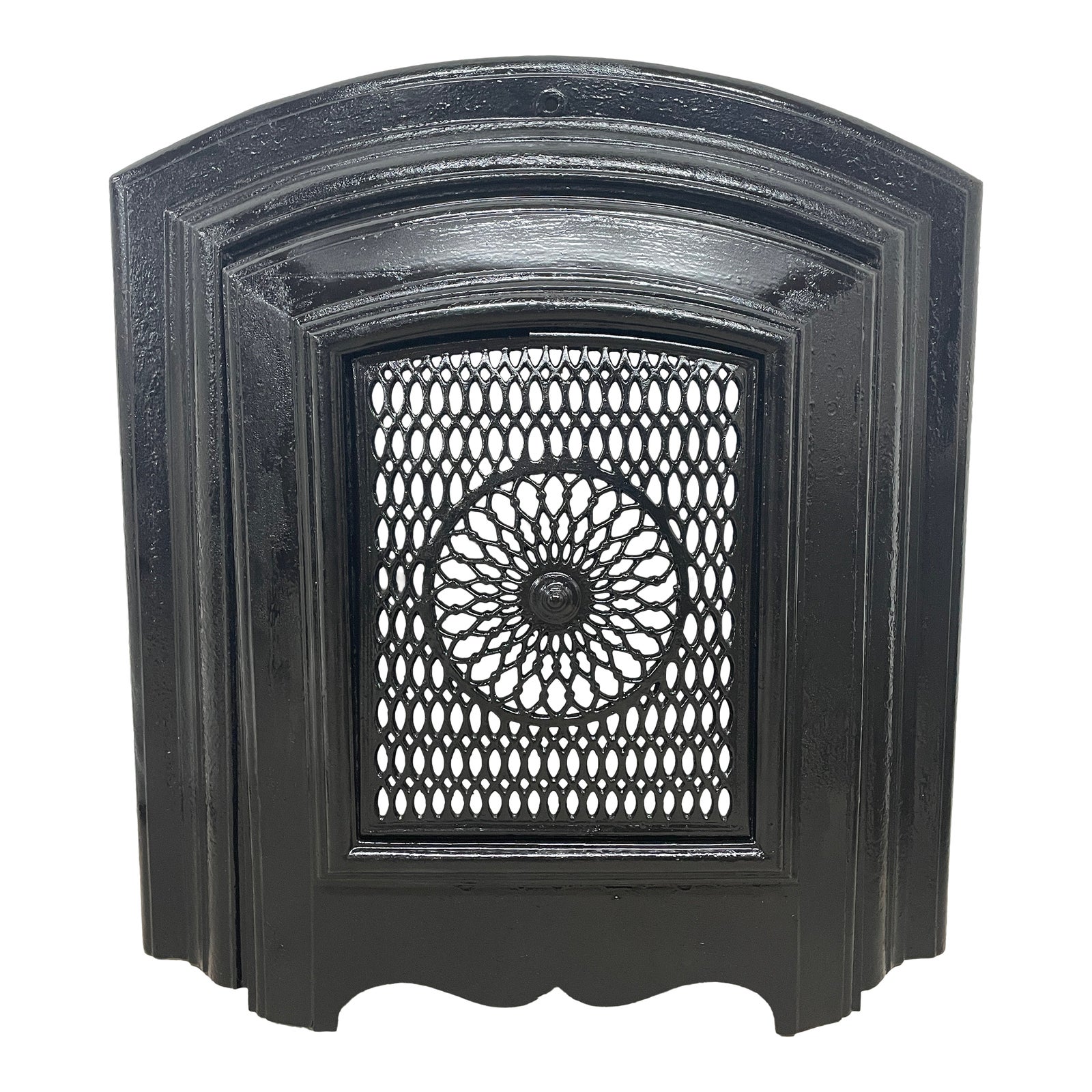 Late 18th Century 29"w X 31"h X 6" Protrusion Decorative Cast Iron ...