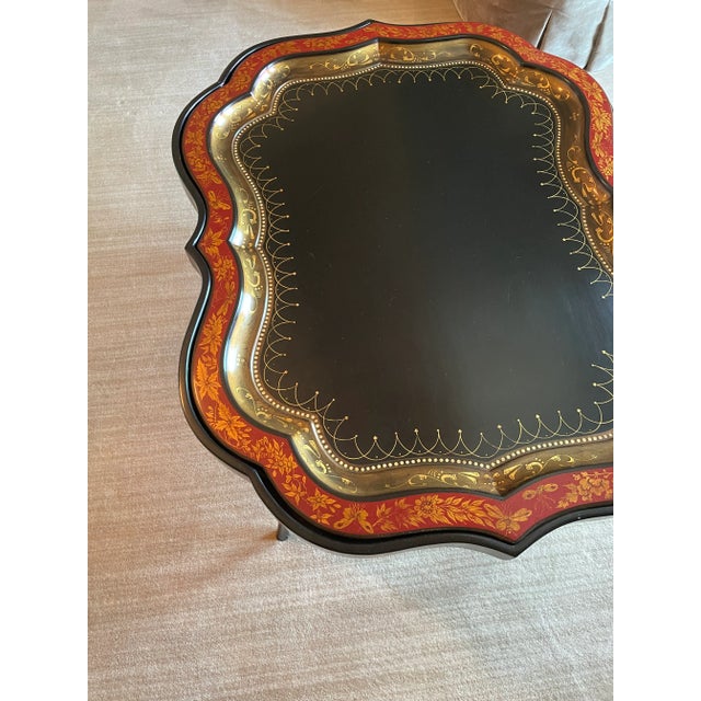 Nininger and Company Custom Lacquered Tray Table | Chairish