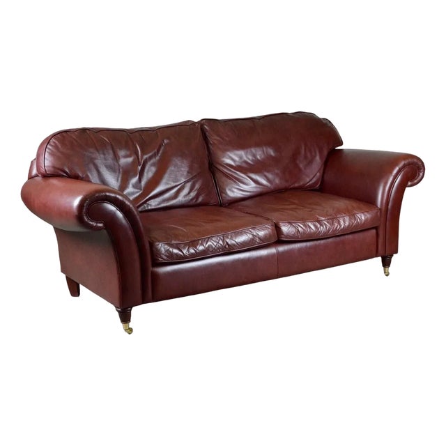 Laura ashley 2 seater leather sofa store