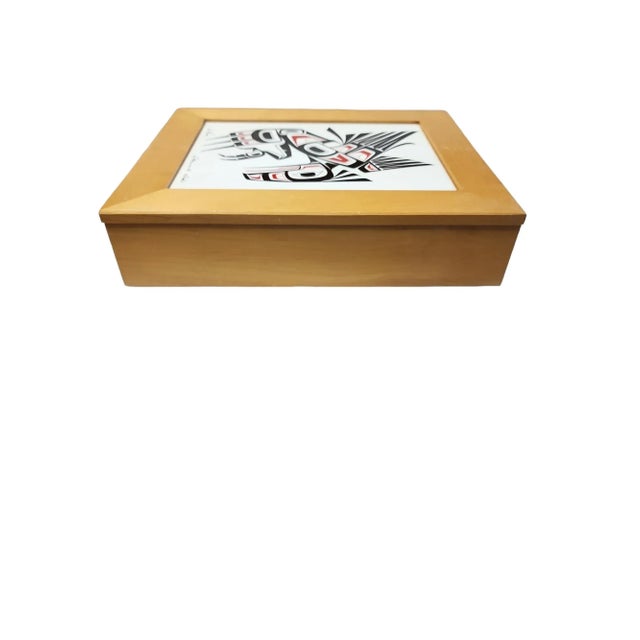 Vintage Haida Art Cedar Box by Clarence Q. Wells | Chairish