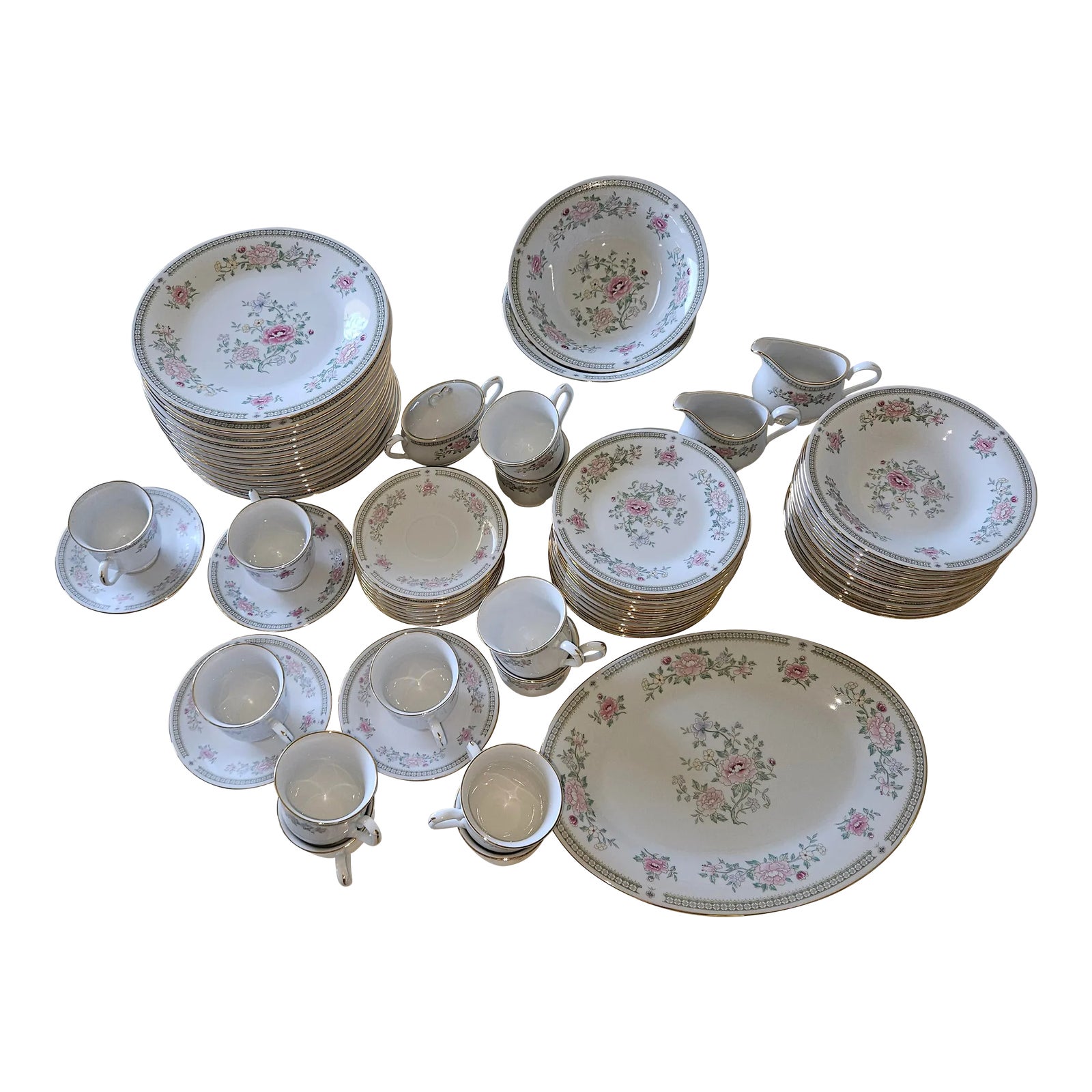 1950s International Porcelain Dinnerware Service for Twelve- 66 Pieces ...