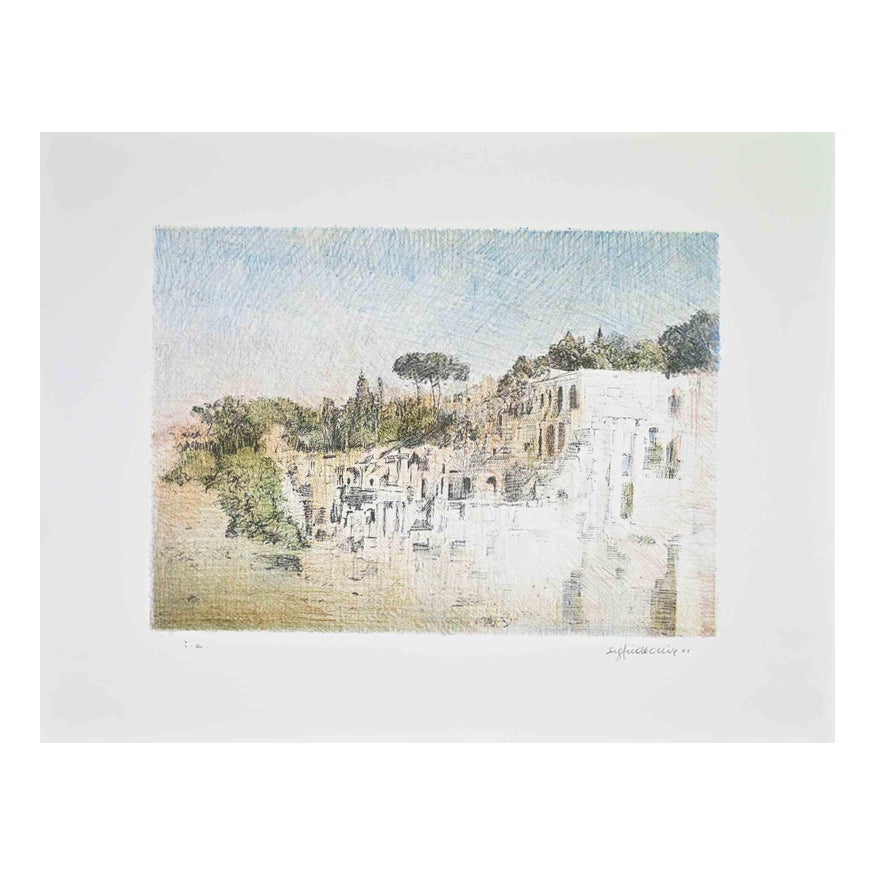 Sigfrido Oliva, Rural Landscape, 2001, Lithograph | Chairish