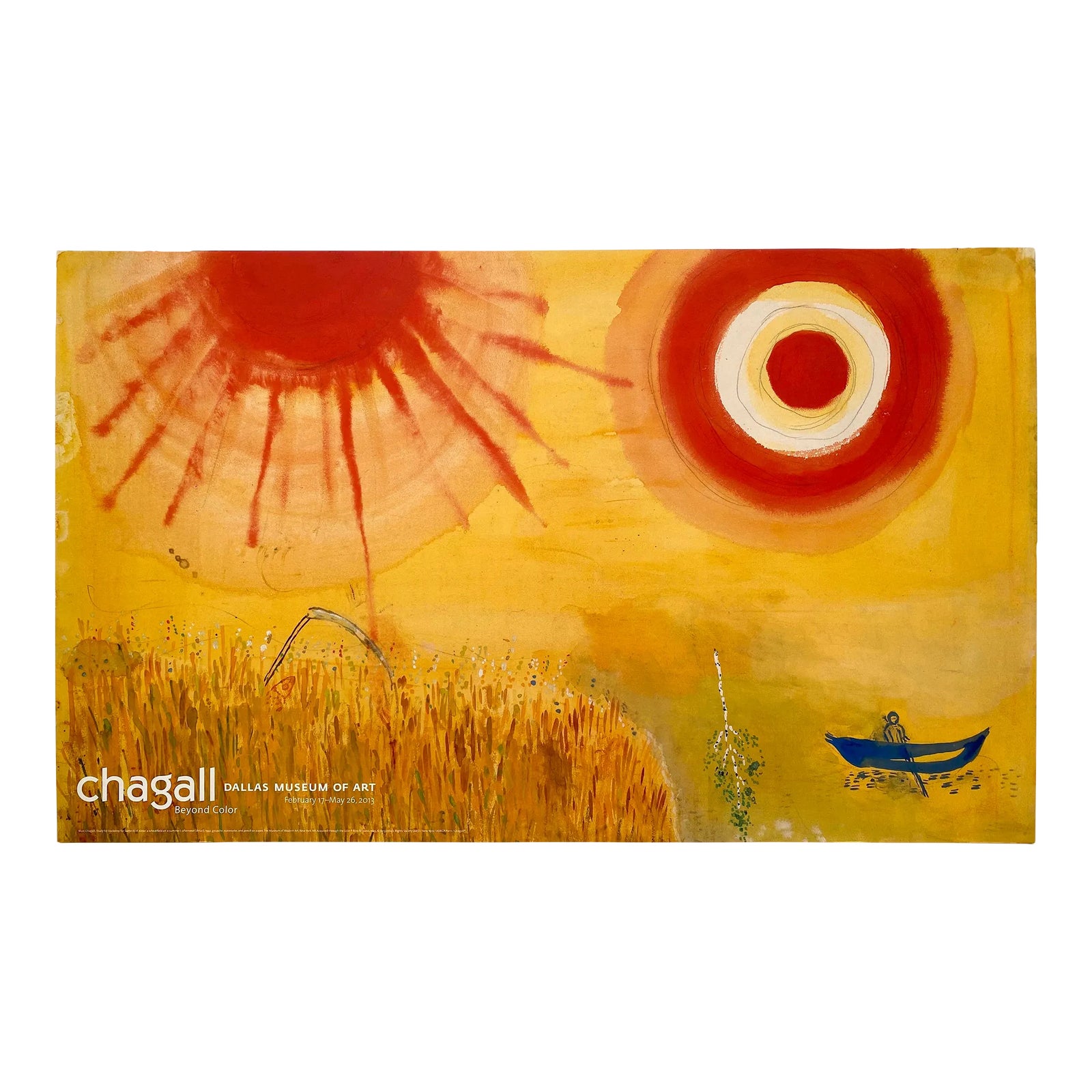 Marc Chagall Offset Lithograph Print Museum Exhibition Poster " a ...