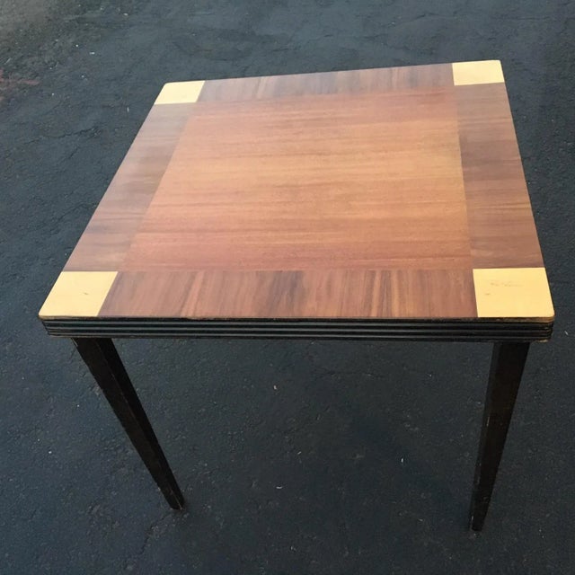 Alder Royal Mid Century Modern Card and Game Table | Chairish