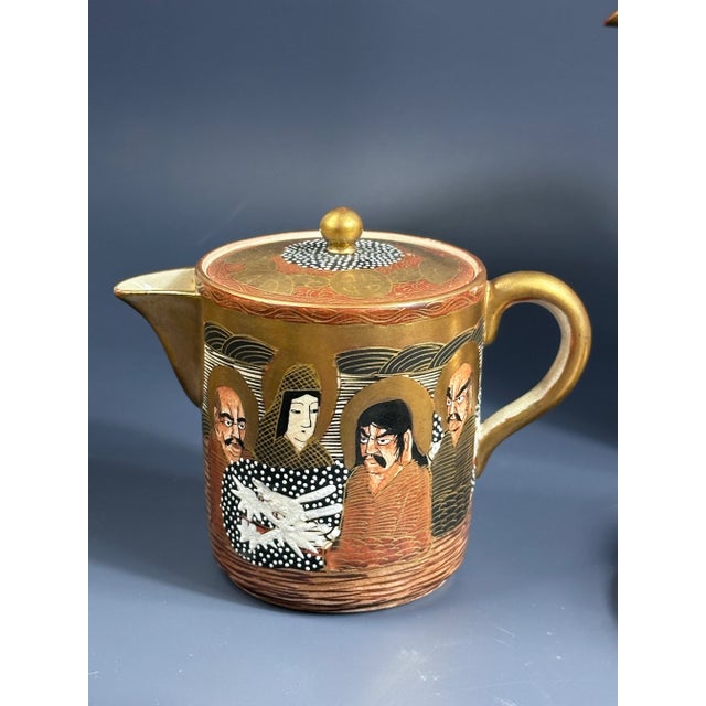 19th Century Japanese Meiji Period Hand Painted Shimazu Satsuma Moriage ...