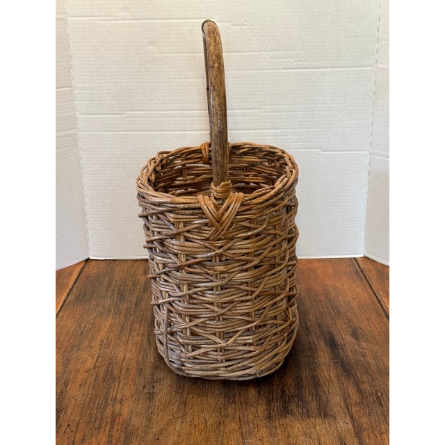 1940s Vintage Peterboro Basket Co. With Handle, Peterborough, NH | Chairish