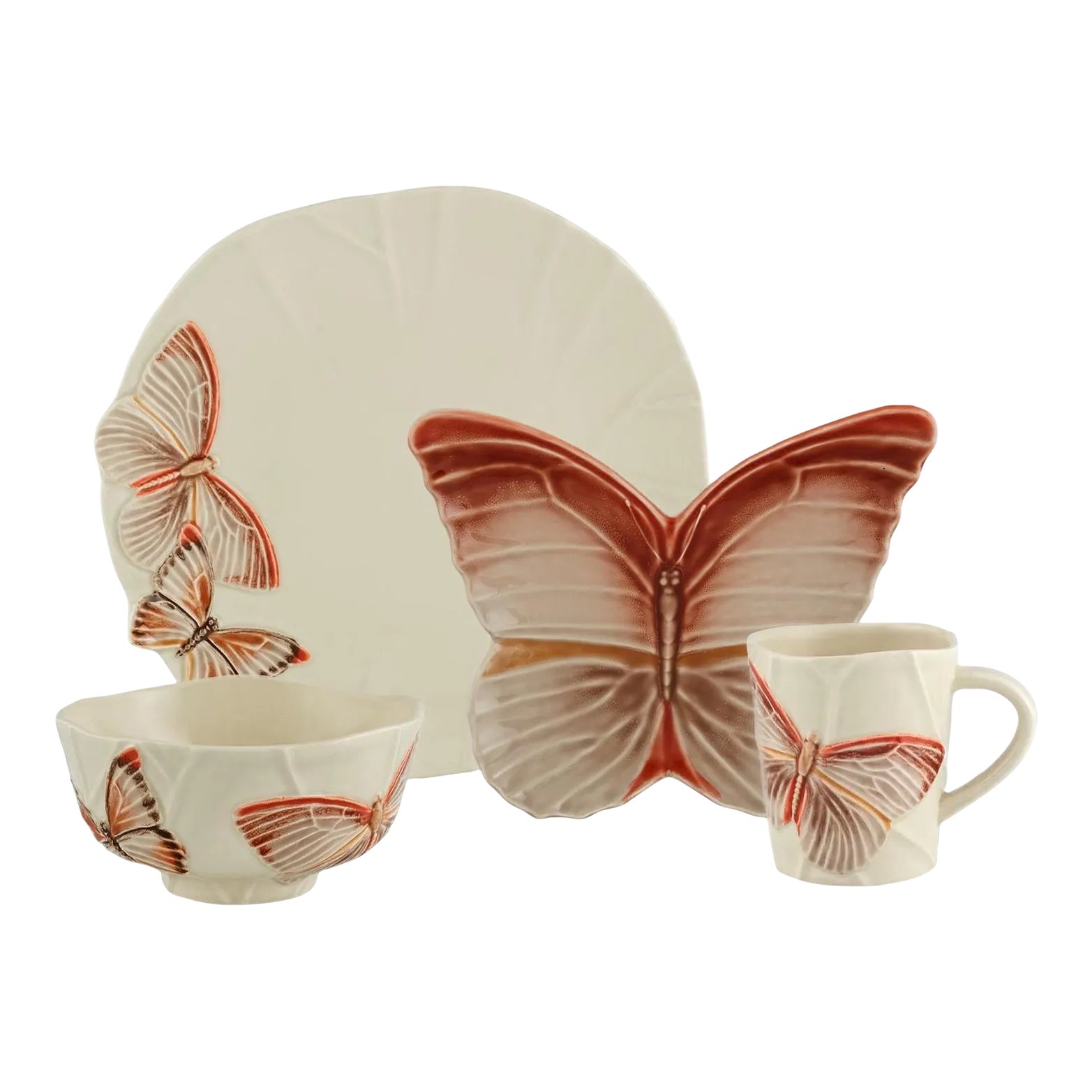 Bordallo Pinheiro Cloudy Butterflies By Claudia Schiffer Dinnerware ...
