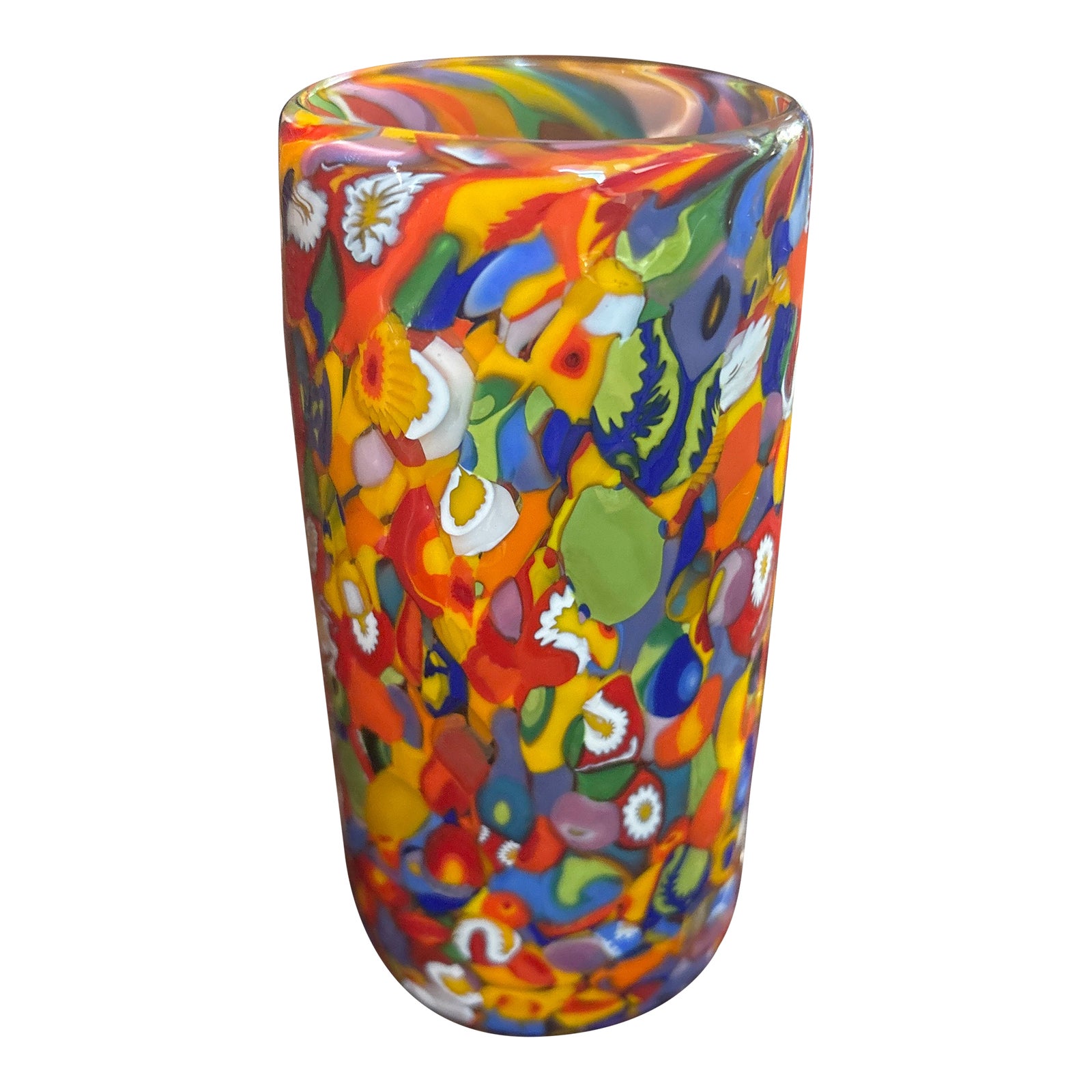 Mad Art Glass Murines Vase Circa 2010 | Chairish