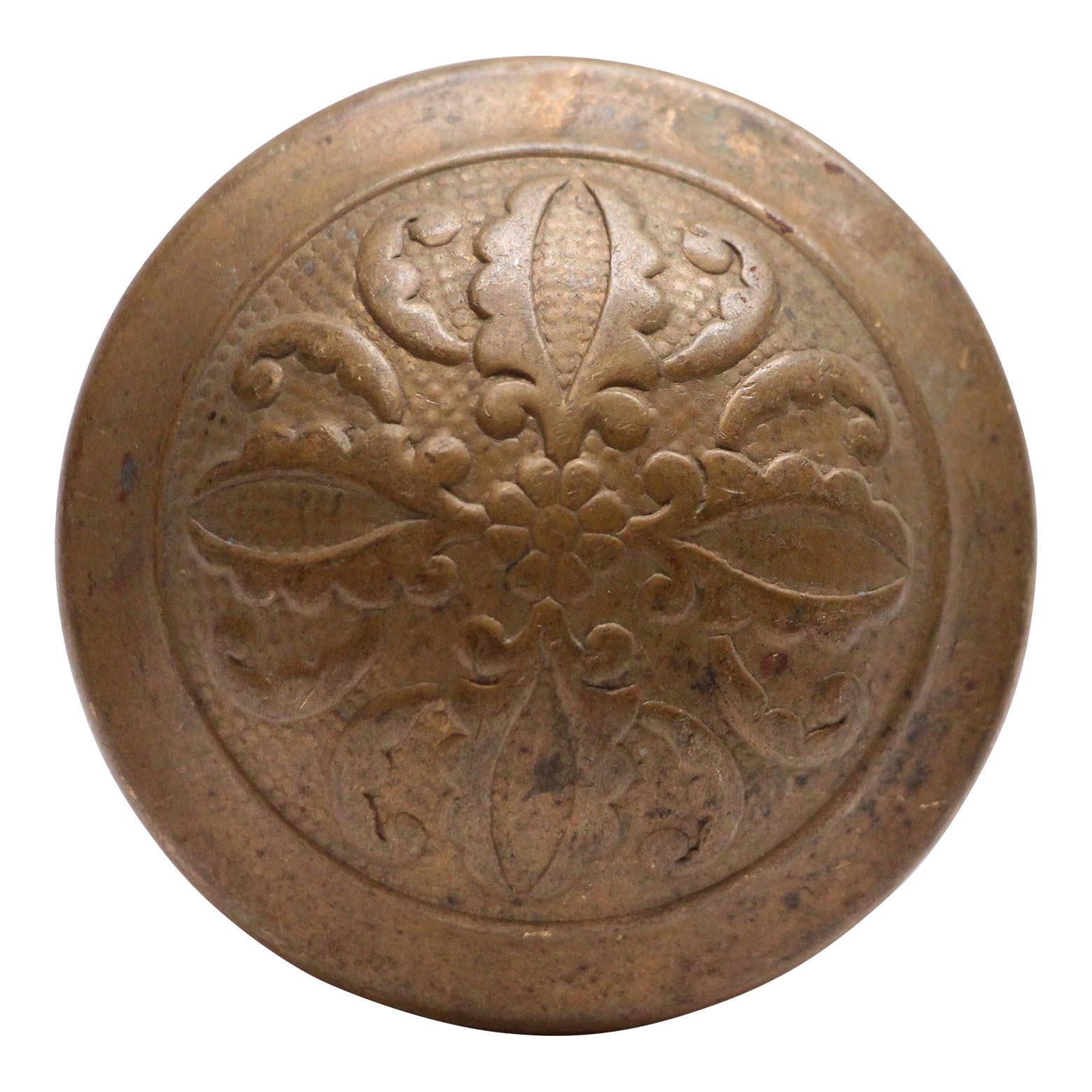 Reading Vernacular Antique Brass Door Knob | Chairish