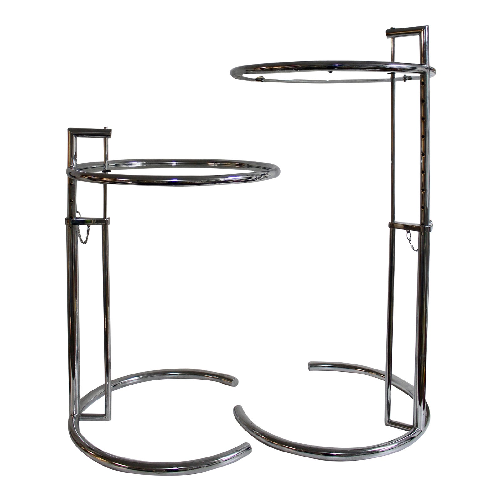 Pair of Eileen Gray E1027 Tables From Early 2000s | Chairish