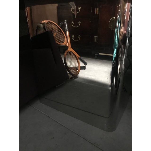 1980s Modern Brueton Rectangular Marble "Anello" Table | Chairish