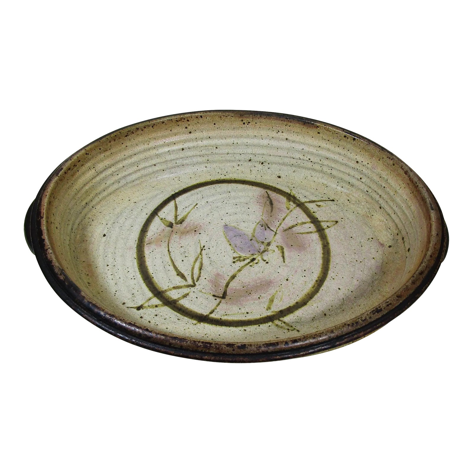1980s Signed Earth-Toned Studio Art Pottery Large Oval Casserole ...