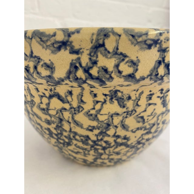 Vintage Robinson Ransbottom Spongeware Bowl | Chairish