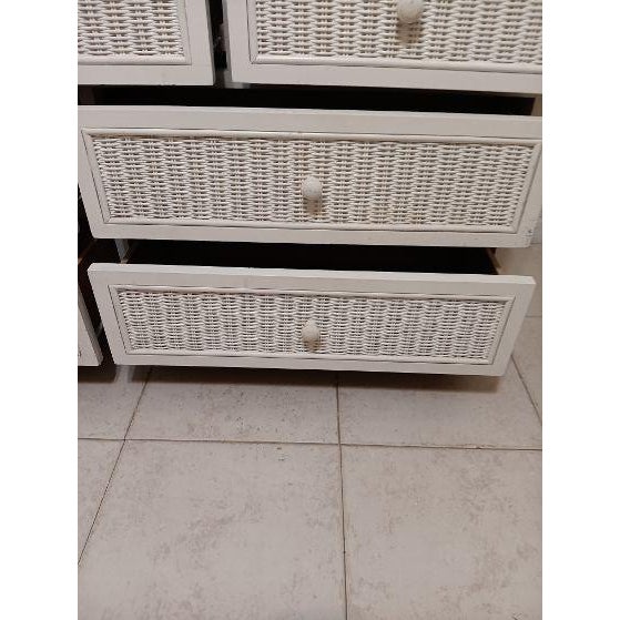 Vintage Dresser Henry Link Style 7 Drawer White Color | Chairish