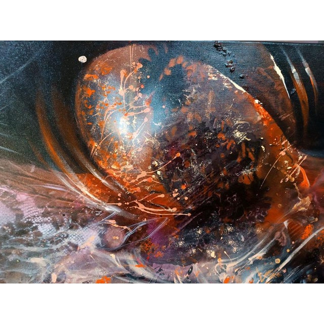 Ovidiu Kloska, Cosmic Angel with Ember and Light, 1977, Canvas | Chairish