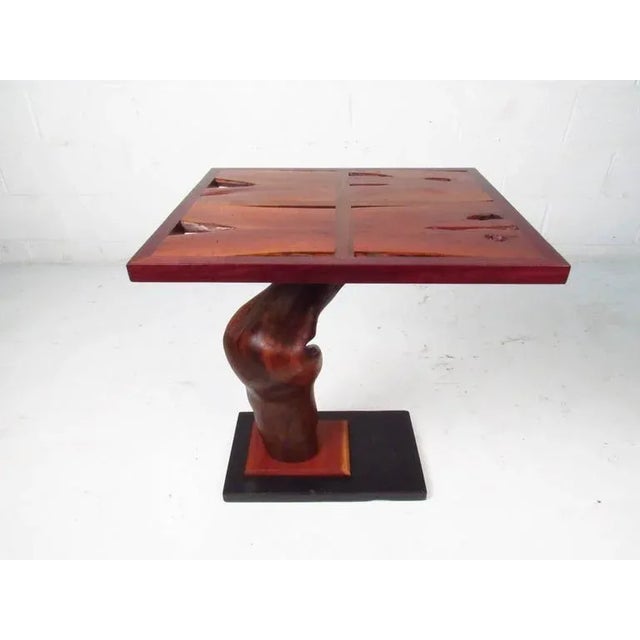 Late 20th Century Studio Made Sculptural Root End Table | Chairish