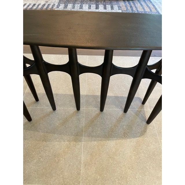 Broze Cast Aluminum Console Table From Cb2 | Chairish