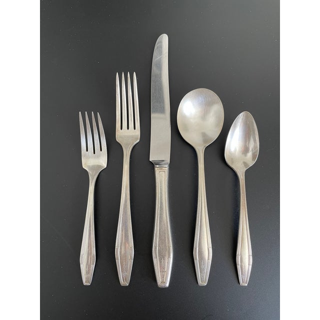 45 Pieces Oneida Wm a Rogers 1929 Countess Baroness Triple Plate ...