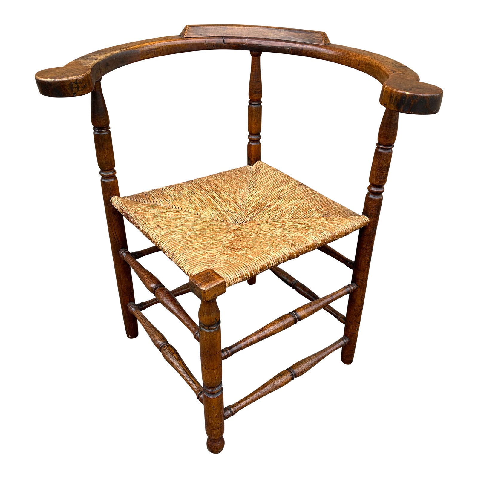 19th Century American Corner Chair | Chairish