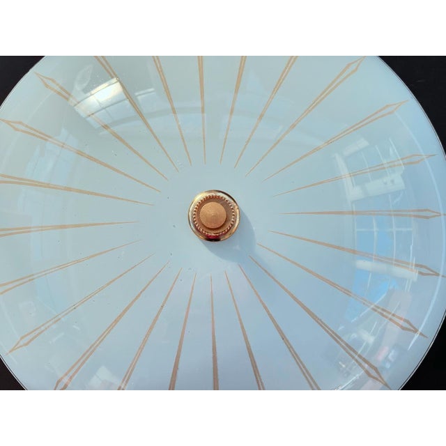 Modern Sunburst Ceiling Light | Chairish