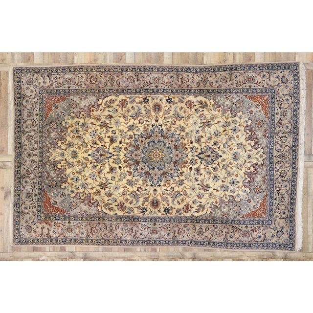 Vintage Persian Nain Rug, 08'01 X 12'09 | Chairish
