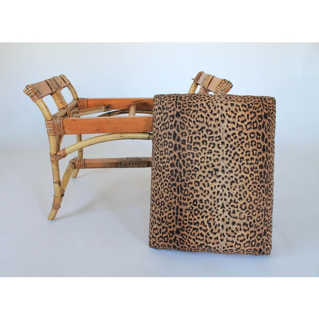 Vintage Bamboo Vanity Seat or Stool | Chairish