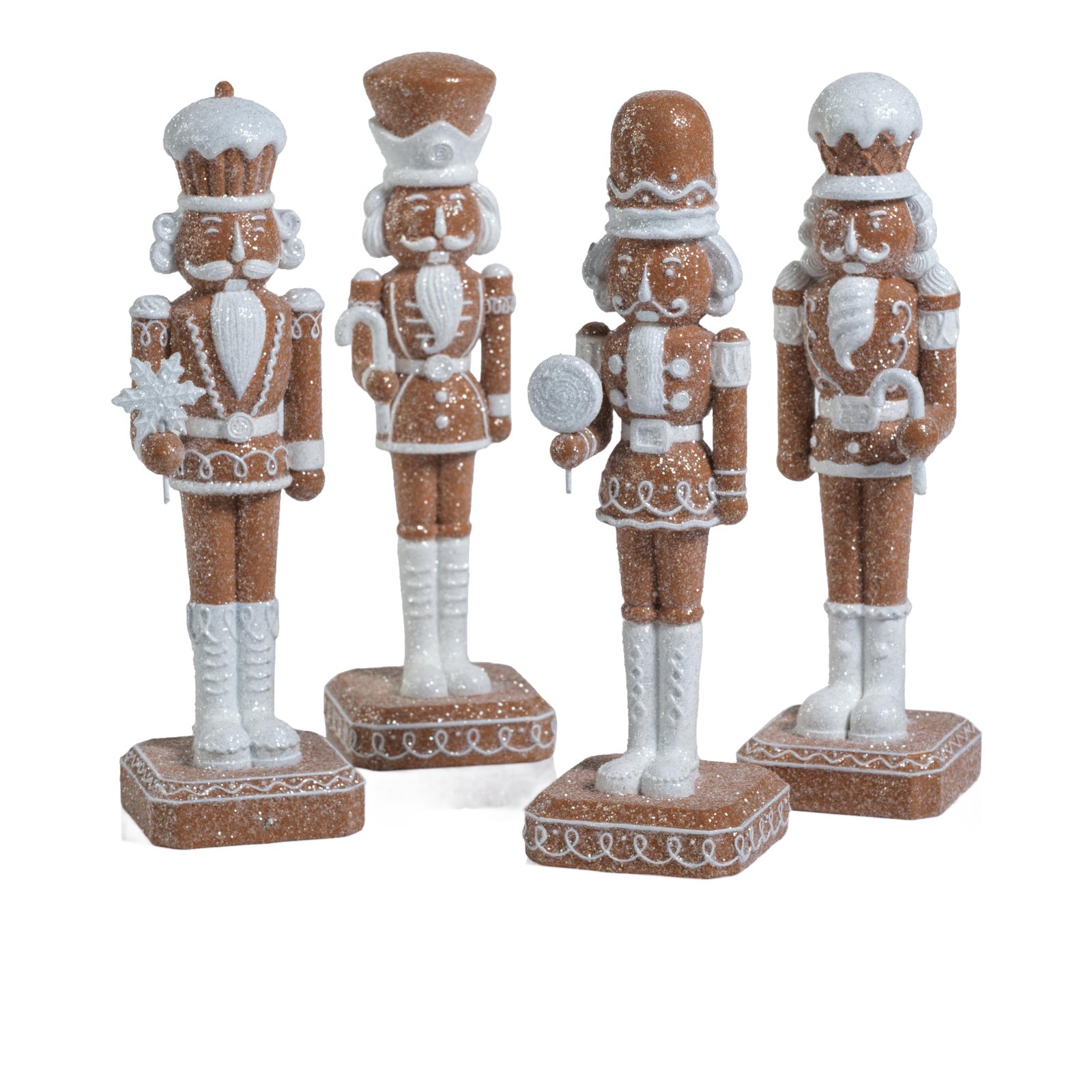 Adelard 4-Piece Set Assorted Gingerbread Soldier Figurines | Chairish