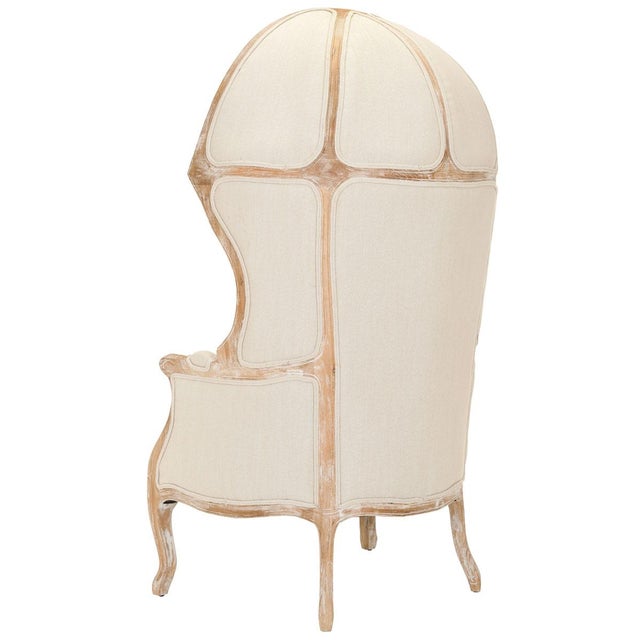 Balloon Chair in Natural Linen | Chairish