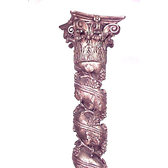 Italian Rococo Solomonic Columns - a Pair | Chairish