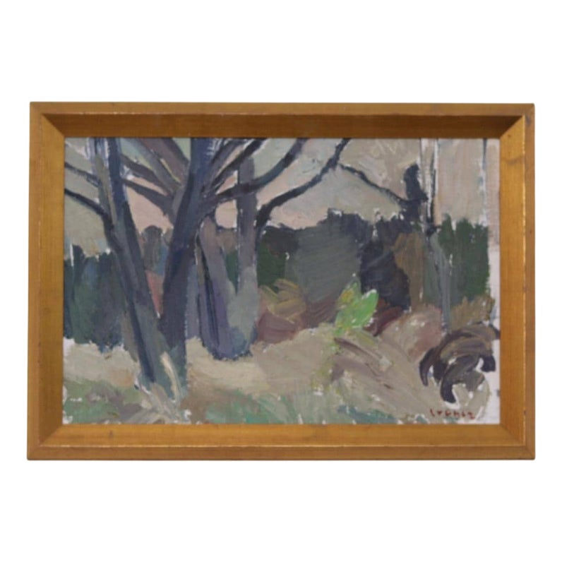 Bengt Crantz, Abstract Woodland, 1960s, Oil on Panel, Framed | Chairish